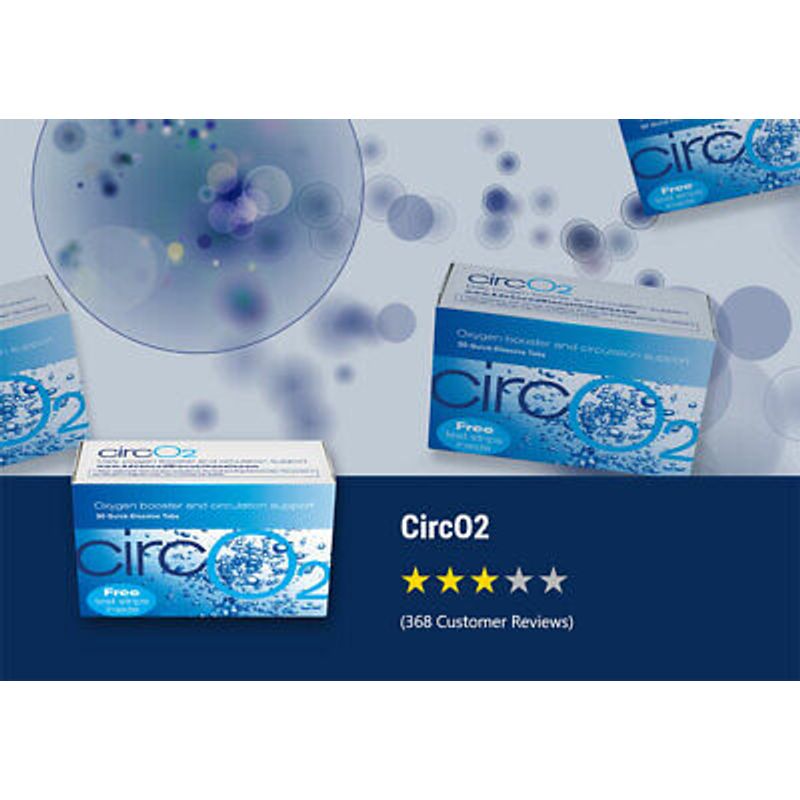 CircaO2 Oxygen Booster & Circulation Support 30 Lozenges per box ...