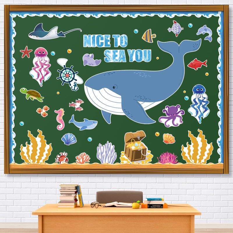 VinTS Ocean Bulletin Board Decoration Nice to Sea You Under the Sea ...