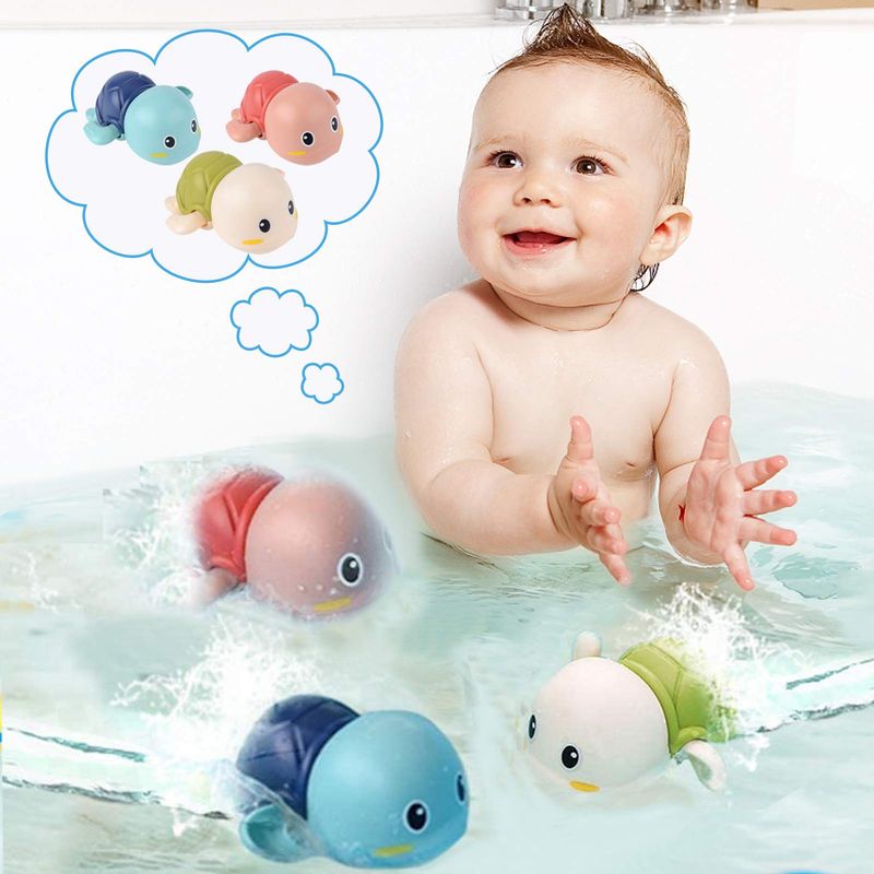 Baby Bath Toys-Wind up Turtle Bathtub Toys,Toy for babies 6-12 months ...