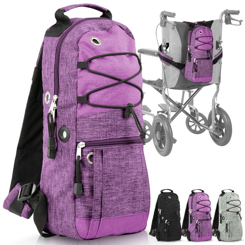 Vive Oxygen Tank Holder Bag - Portable Cylinder Backpack for Wheelchair ...