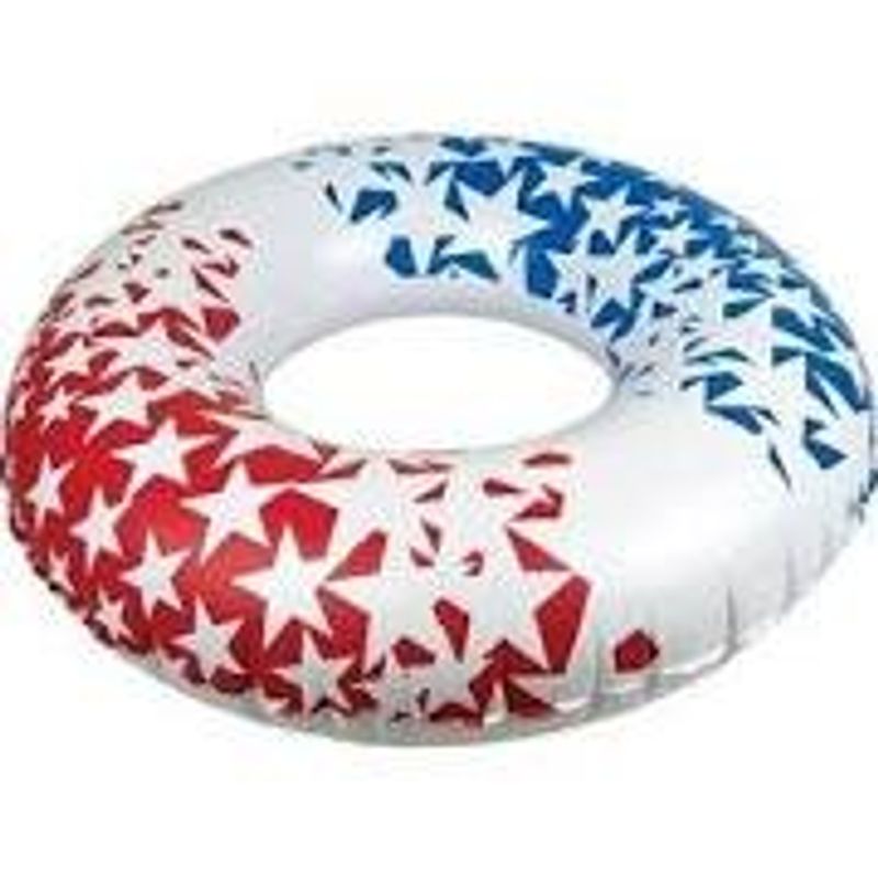 Poolmaster American Stars Inflatable Swimming Pool Inner Tube Float, 36 ...