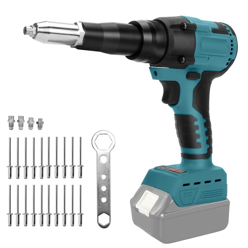 Cordless Rivet Gun Compatible with Makita 18V Battery, Brushless ...