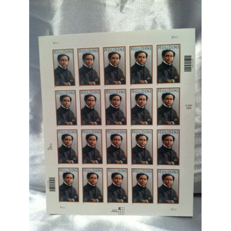 Houdini 37 Cent Pane of 20 Postage Stamps Scott 3651 By USPS - EveryMarket