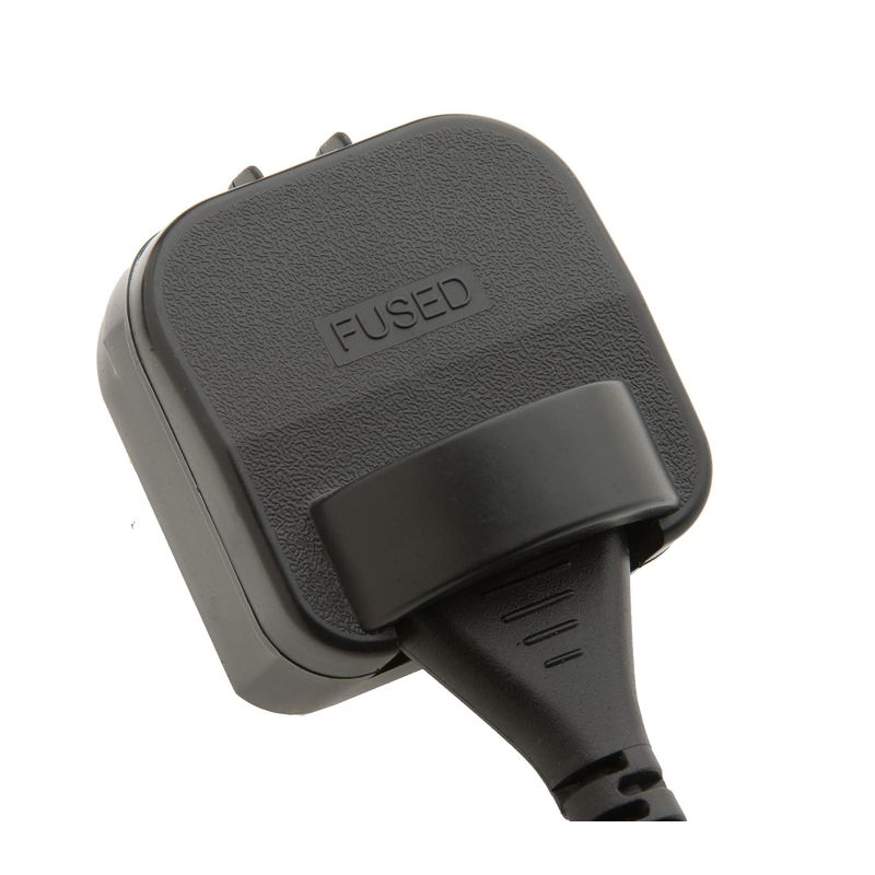 POWERCONNECTIONS - Schuko Non-Earthed Converter Plug - 5amp - Black ...