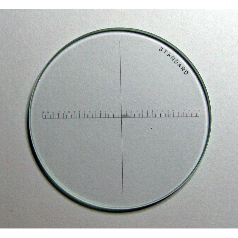 35mm CROSSHAIR RETICLE Metric Scale for Microscope, eye Loupe Lupe made ...