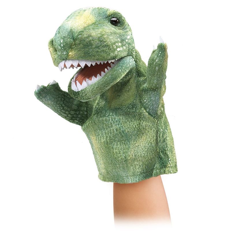 Folkmanis Little T-Rex Hand Puppet, Green, 1 EA - Online Marketplace ...