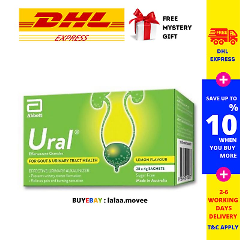 Abbott Ural Effervescent Granules Urine Alkalinizer 4g X 28s DHL SHIP ...
