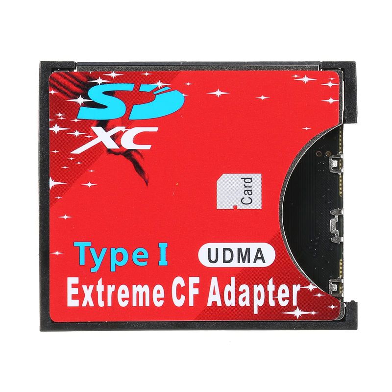 Snsowed SD to CF Card Adapter Standard Flash Type I Card Converter ...