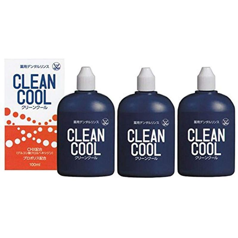 LEAN COOL Medicated Dental Rinse, Mouth Clean, 3.4 fl oz (100 ml) x 3 ...