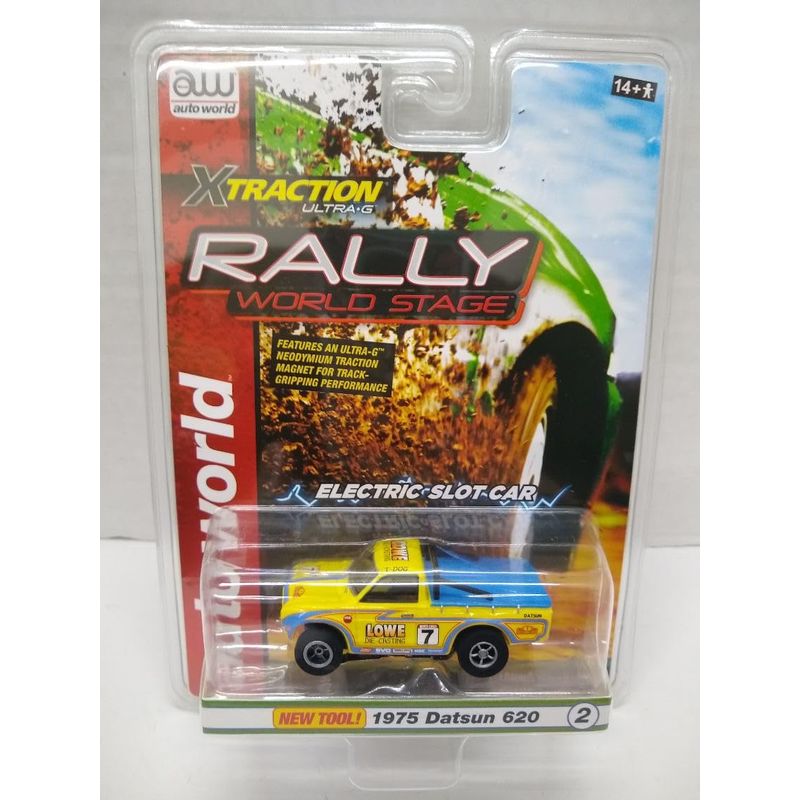 Auto World SC393-2B Rally World Stage 1975 Datsun 620 HO Scale Electric ...