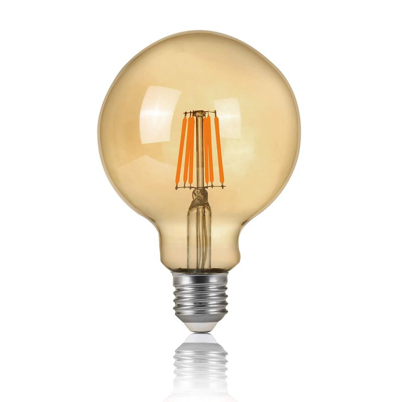 G95 LED Edison Bulb, 60W Equivalent, 600lm, E26, 6W, Retrofit Bulb ...
