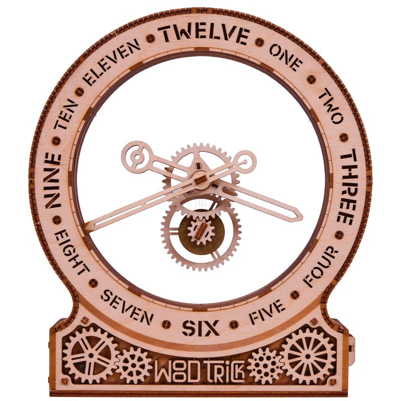 Wood Trick Modern Kinetic Clock 3D Wooden Puzzles for Adults and Kids ...