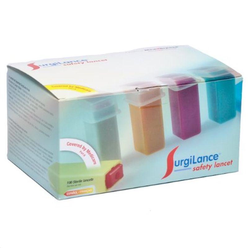 Surgilance One Step Self Retracting Lancet Gray 1.8 mm 100/Box - Online ...