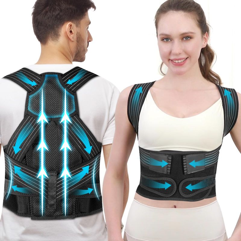 J.COXLOD Posture Corrector for Men Women with Bionic System - Upgraded ...