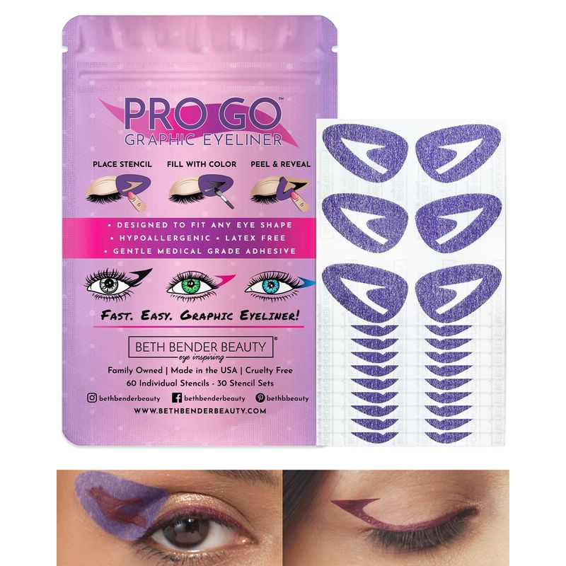 Beth Bender Beauty Pro Go Graphic Eyeliner Stencil - Stylish Eyeliner ...
