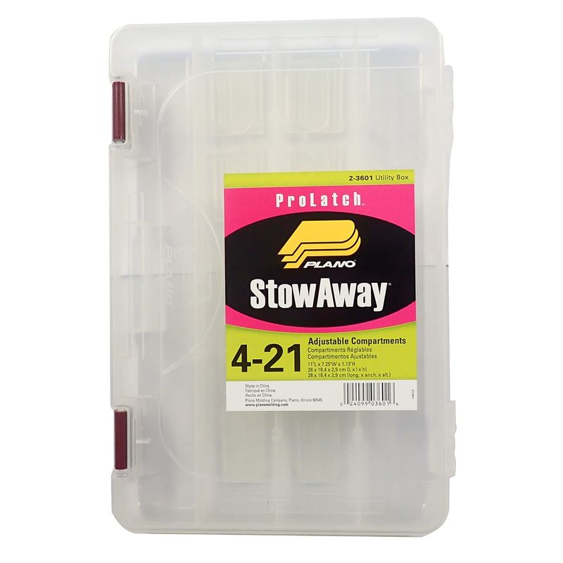 PLANO ProLatch 3600 StowAway- Thin,Fishing tackle box, Plastic Box ...