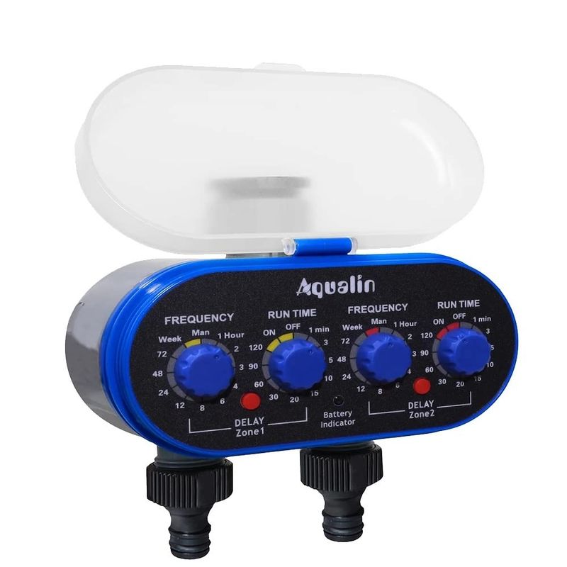 Aqualin Garden Irrigation Computer with Two Outputs Watering Timer ...