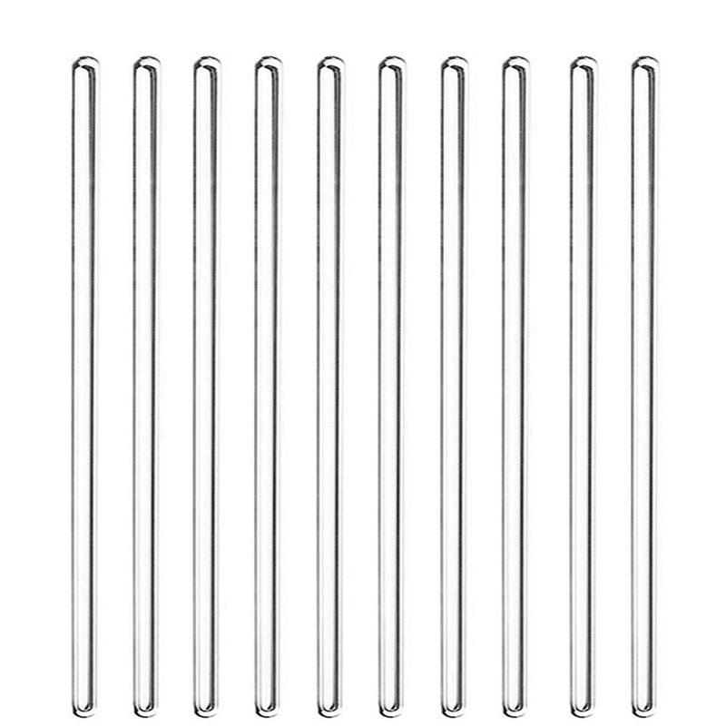 10 Pack of Glass Stirring Rod,20cm Reusable Glass Mixing Tools with ...