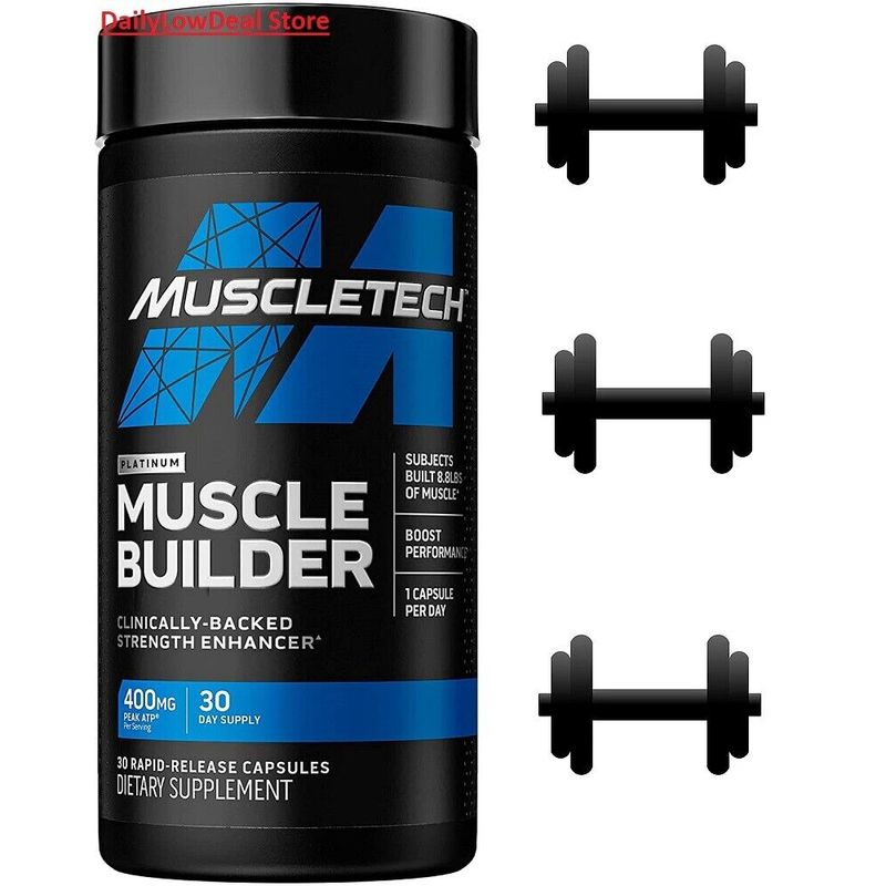 Muscletech Platinum Muscle Builder 30 Rapid-Release Capsules EXP: 12/ ...