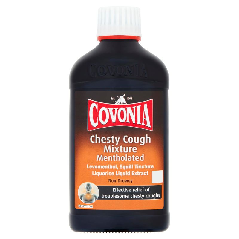 Covonia Chesty Cough Mixture mentholated 300ml effective relief of ...