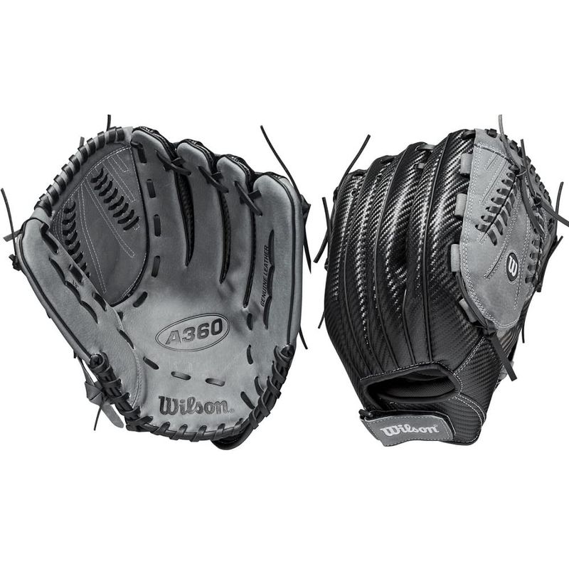 Wilson 2021 A360 SP13 13" Slowpitch Softball Glove - Right Hand Throw, Black/Grey - Online ...