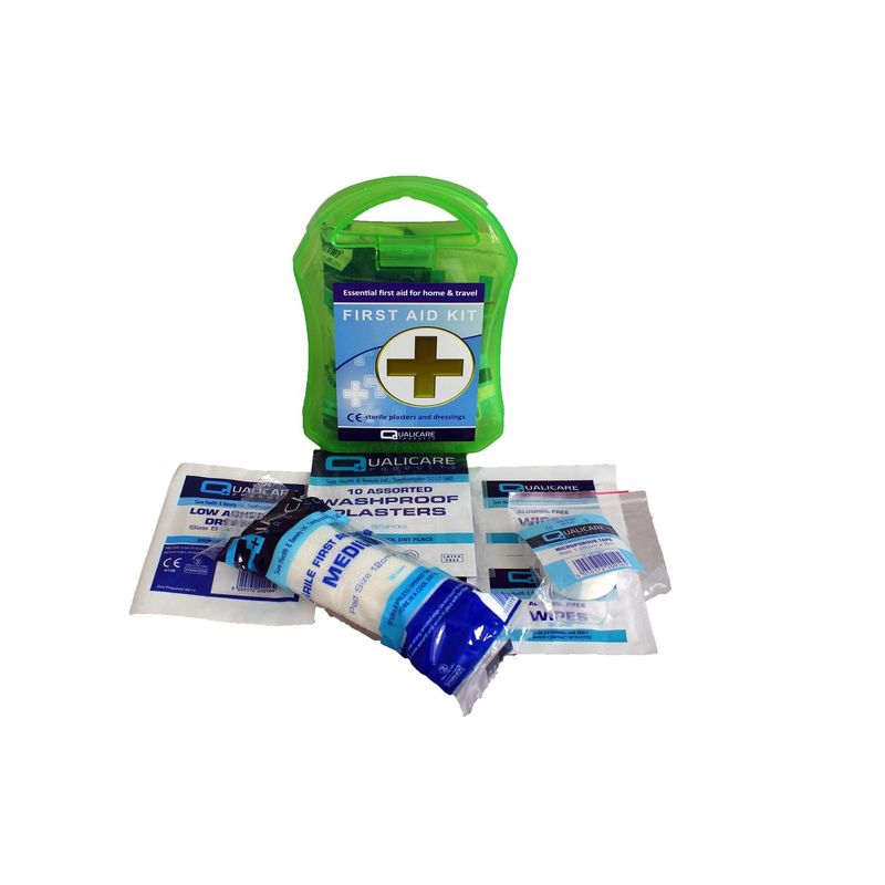 Qualicare HSE Emergency Travel Handy First Aid Kit | Contains 14 ...