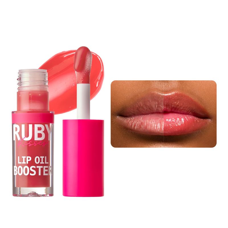 Ruby Kisses Lip Oil Booster, Hydrating Lip Gloss with Nourishing ...