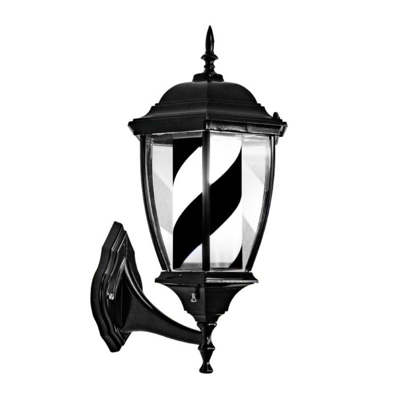 Aeroor Barber Shop Outdoor Turn Light Sign Pole Barber Wall Mounted ...