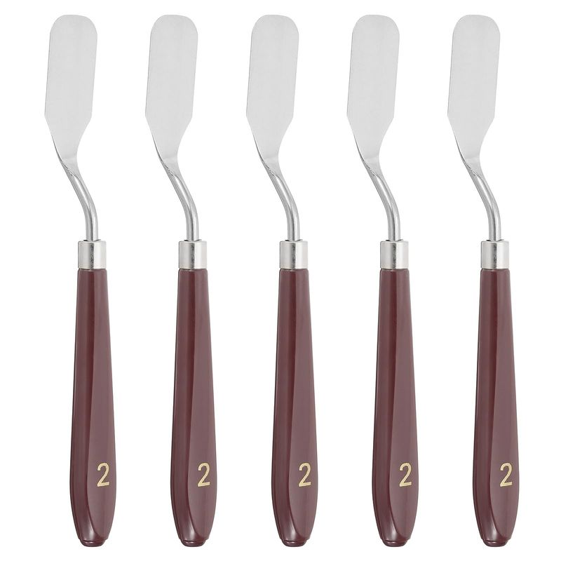 PATIKIL Art Spatula, 5 Pcs 22mm Stainless Steel Flexible Palette Knife ...