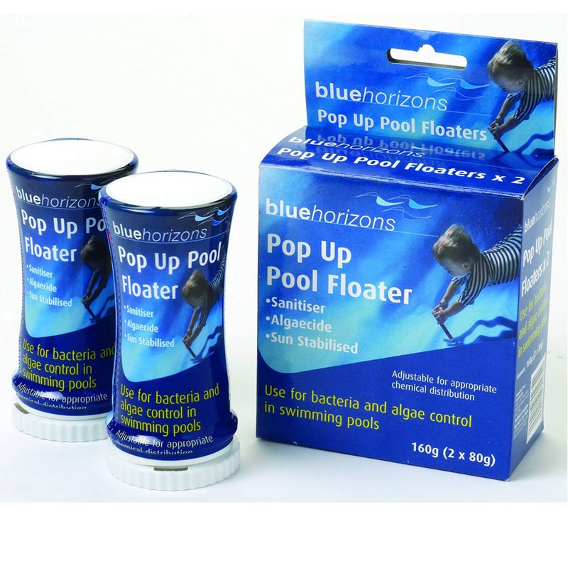 AQUASPARKLE 2 x Pop Up Ezy Float Swimming Pool Chlorine Dispenser Full ...