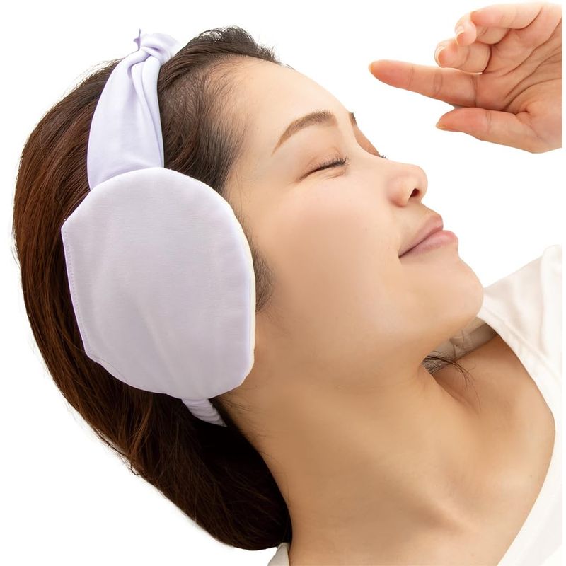 Alphax Ear Pads Ear Warming Melting Dense Ear Puff Purple - Online ...