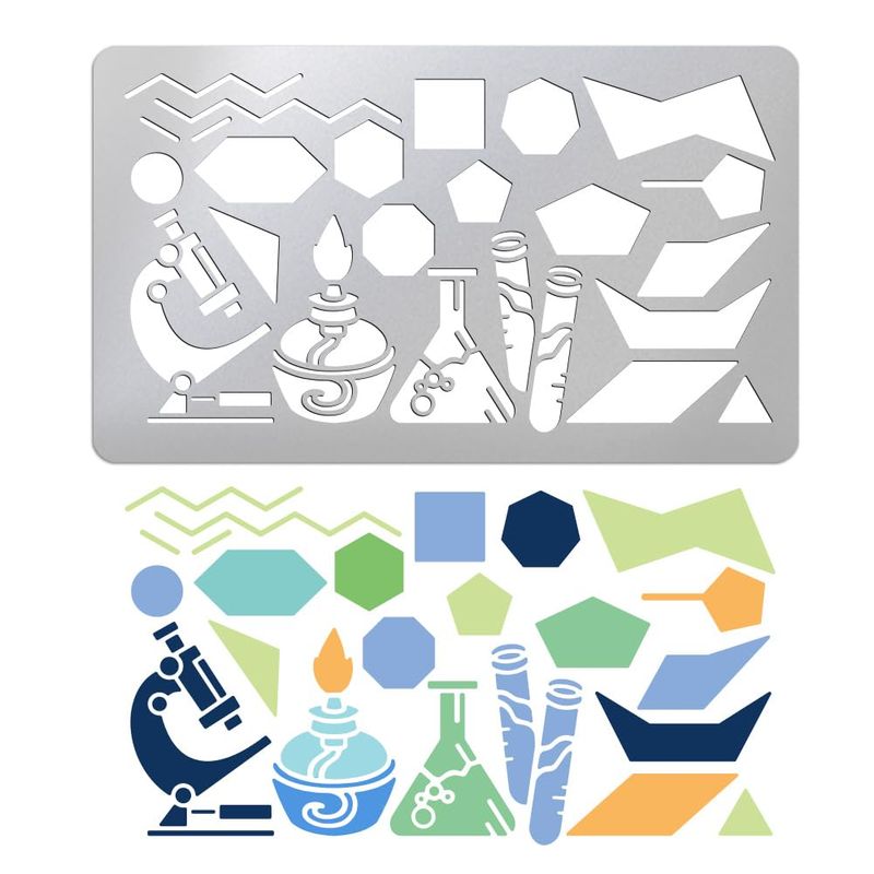 UNICRAFTALE Chemistry Stencil Drawing Template Metal Stencils Different ...
