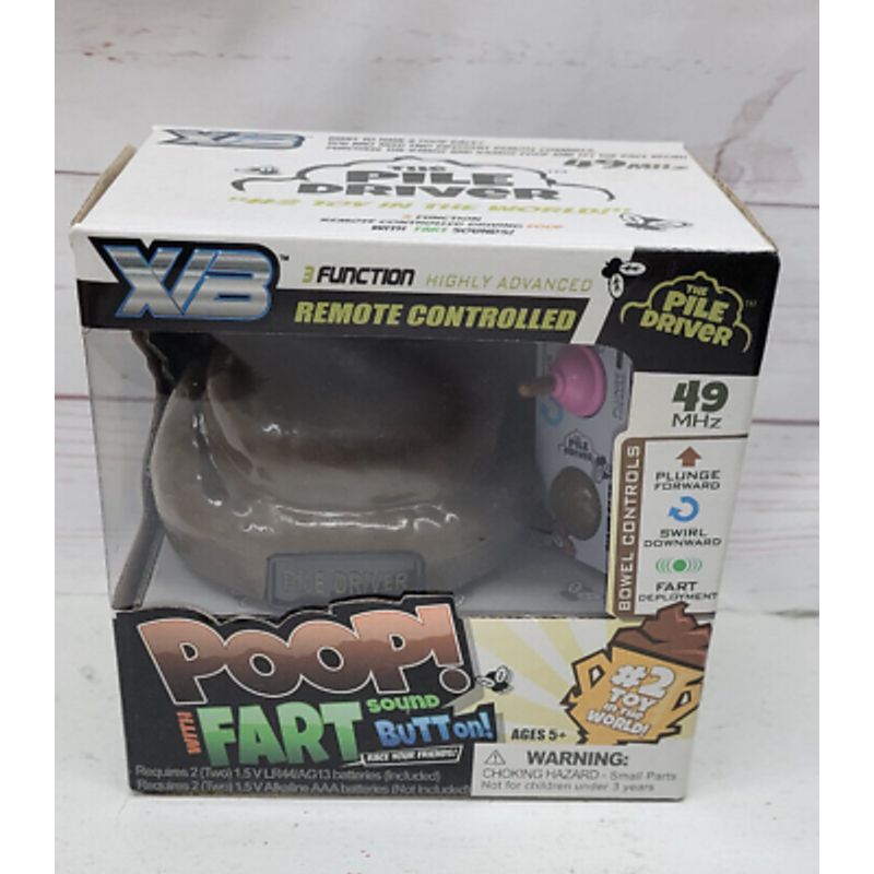 The Pile Driver Poop Remote Control Toy with FART SOUND Button New 49 ...