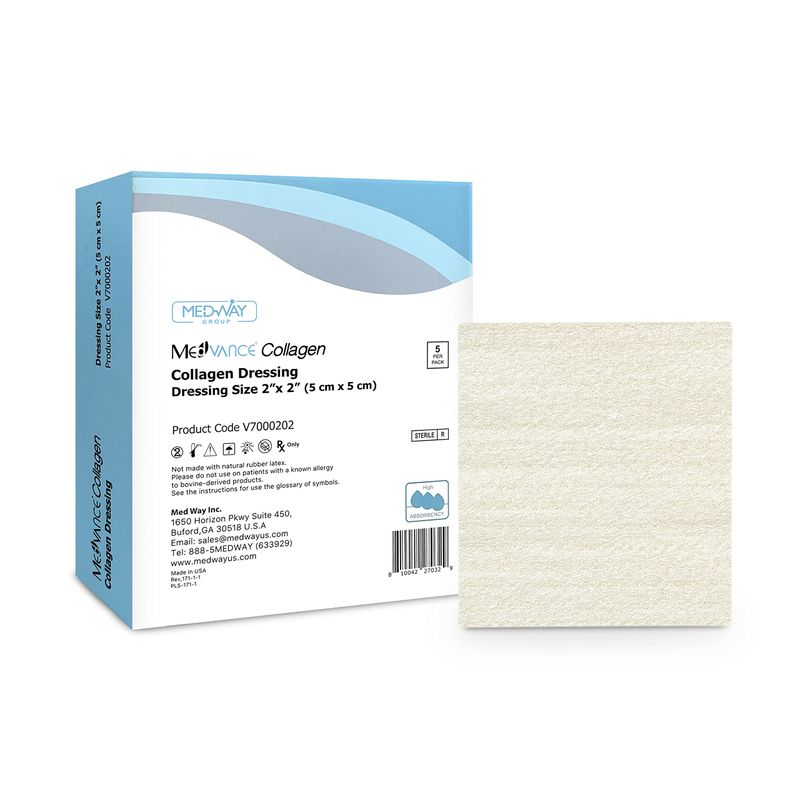 MedVance Collagen Dressing 2"x2", Box of 5 dressings - Online ...