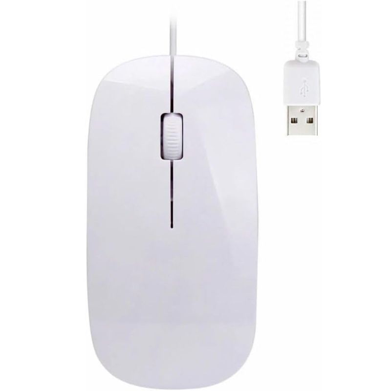 Usb Wired Mouse, Ultra-Slim USB Wire Mouse, 1600 DPI 2.4 GHZ Receiver ...