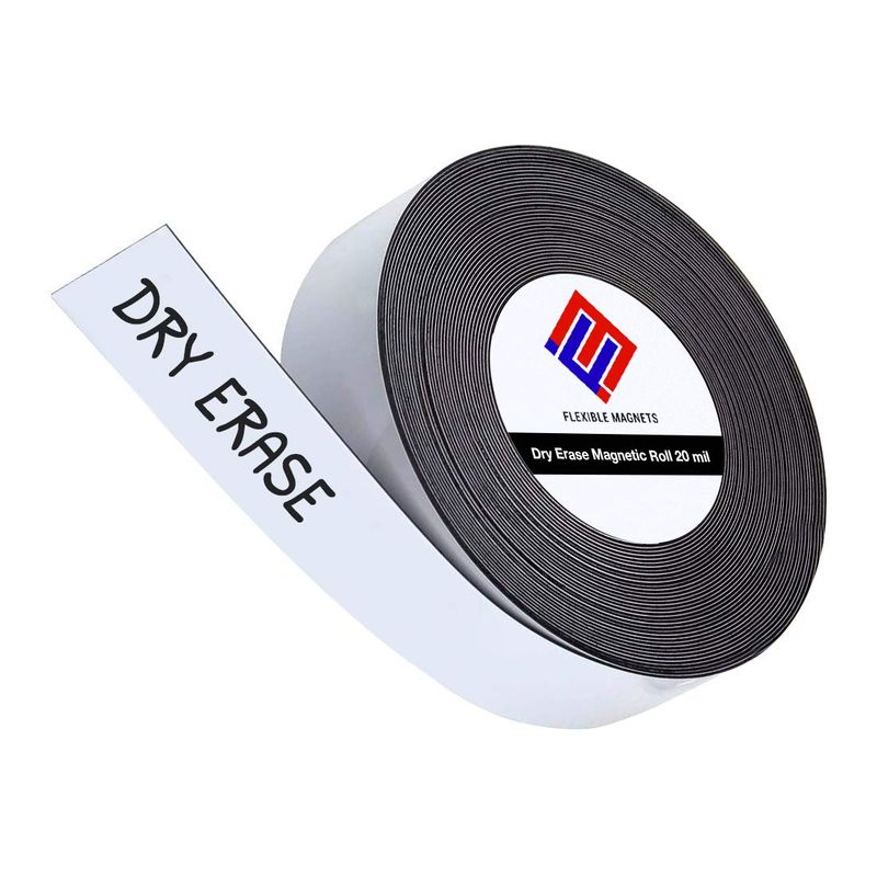 Dry Erase Magnetic Strips - Roll of Writable Whiteboard Magnets ...