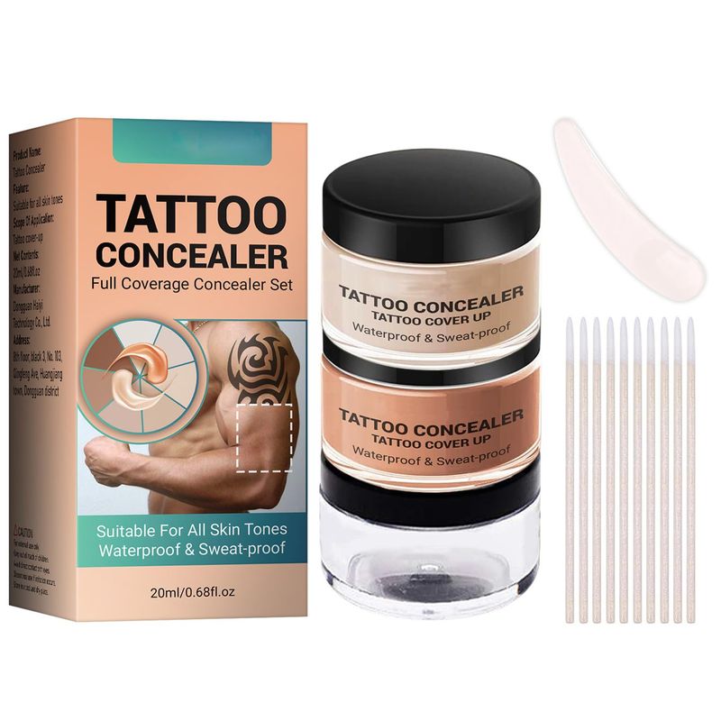 Tattoo Cover Up,Concealer Cream Full Coverage,Acne Concealer, Body ...