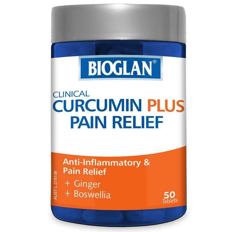 Bioglan Clinical Curcumin Plus Pain Relief Anti-Inflammatory 50 ...