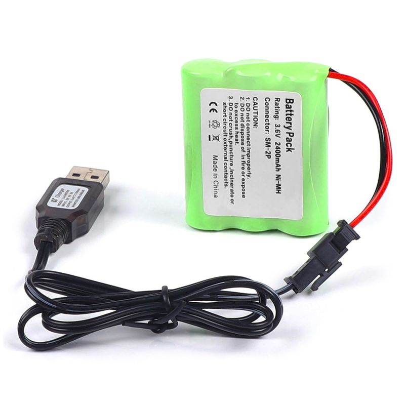 SHAWOROCE 2400 mAh 3.6 V Battery Batteries Compatible with RC Car ...