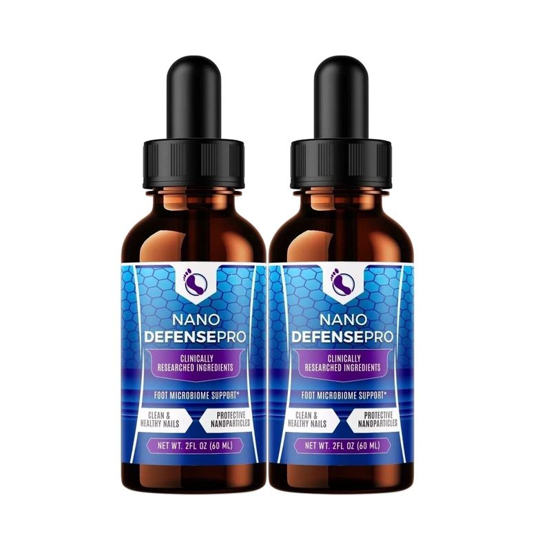 (2 Pack) Nano Defense Pro Drops - NanoDefense Liquid Foot Microbiome ...