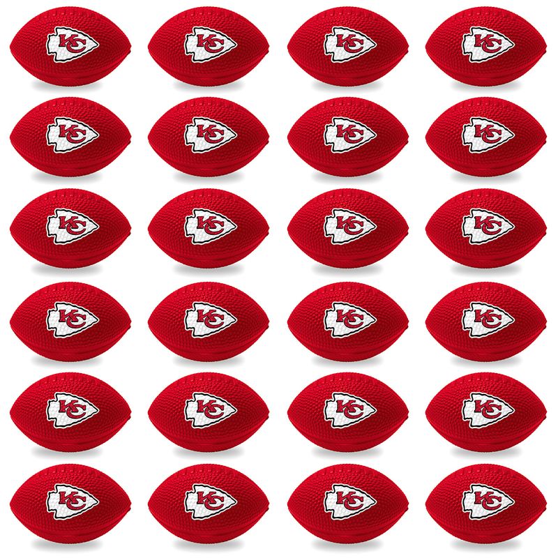 Franklin Sports NFL Kansas City Chiefs Stress Balls - Bulk NFL Football ...