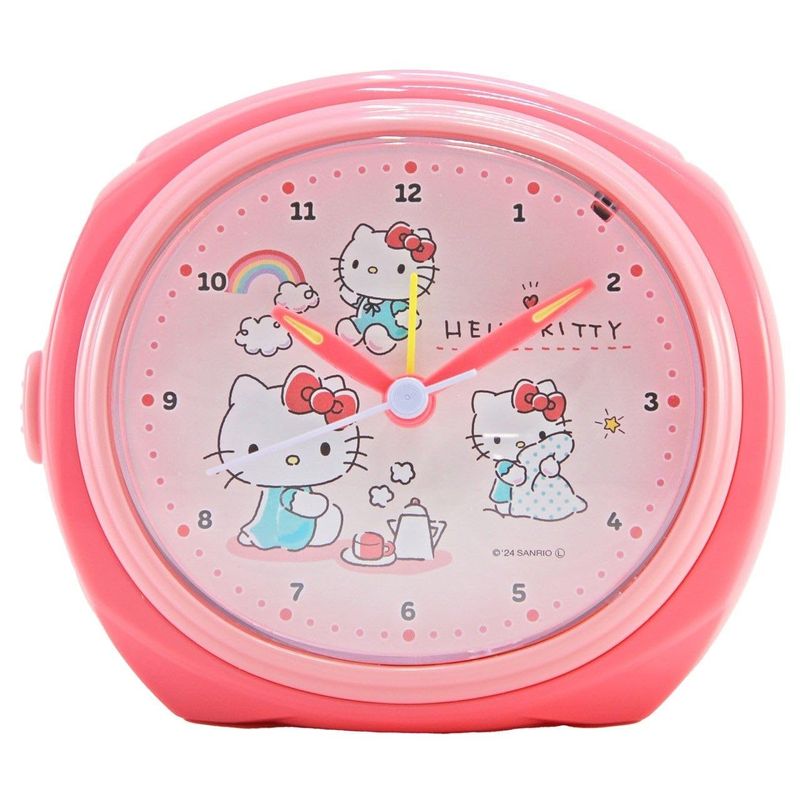 Sanrio Alarm Clock Analog Table Clock Continuous Second Hand Bell Alarm ...