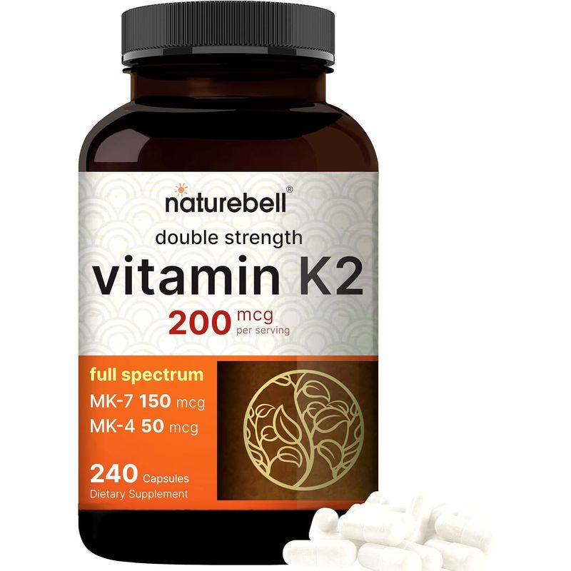 Vitamin K2 240 Capsules MK4 MK7 Double Strength Complete Formula 200mcg - Online Marketplace ...