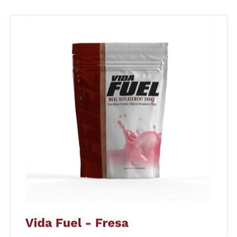 Vida Fuel Meal Replacement Shake Strawberry Flavor Protein From Vida ...
