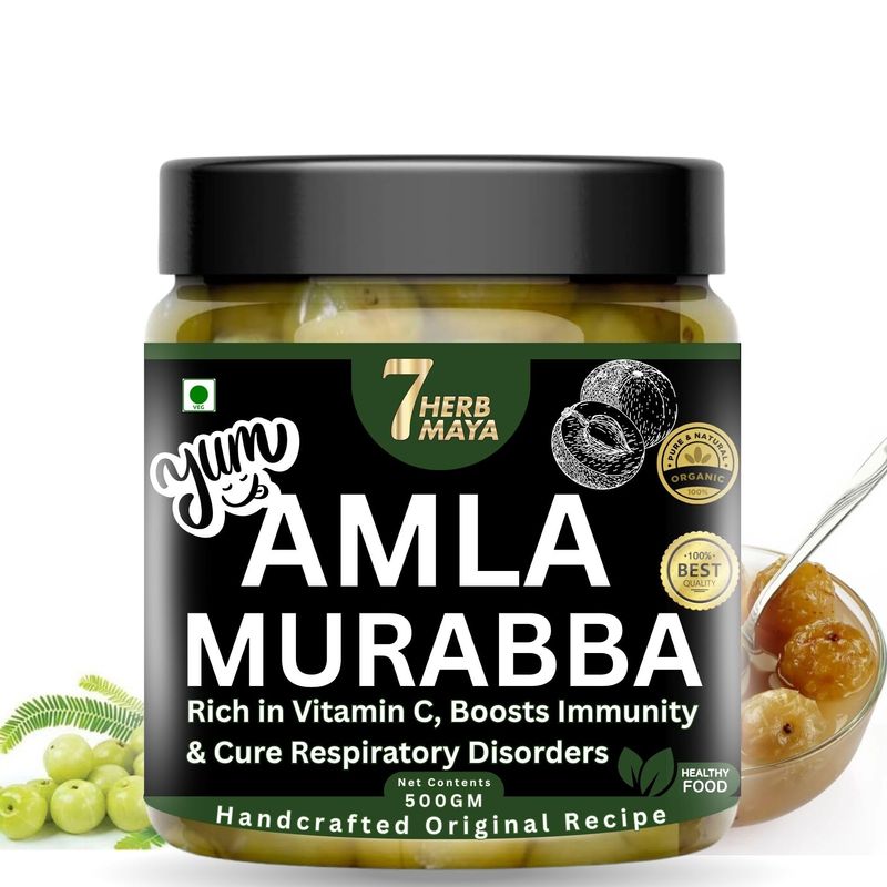 7Herbmaya’s Amla Murabba Authentic Indian Gooseberry Preserve – Purely ...