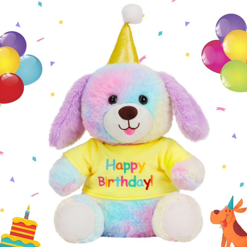 Cuteoy Happy Birthday Dog Musical Stuffed Animal Shaking Singing ...