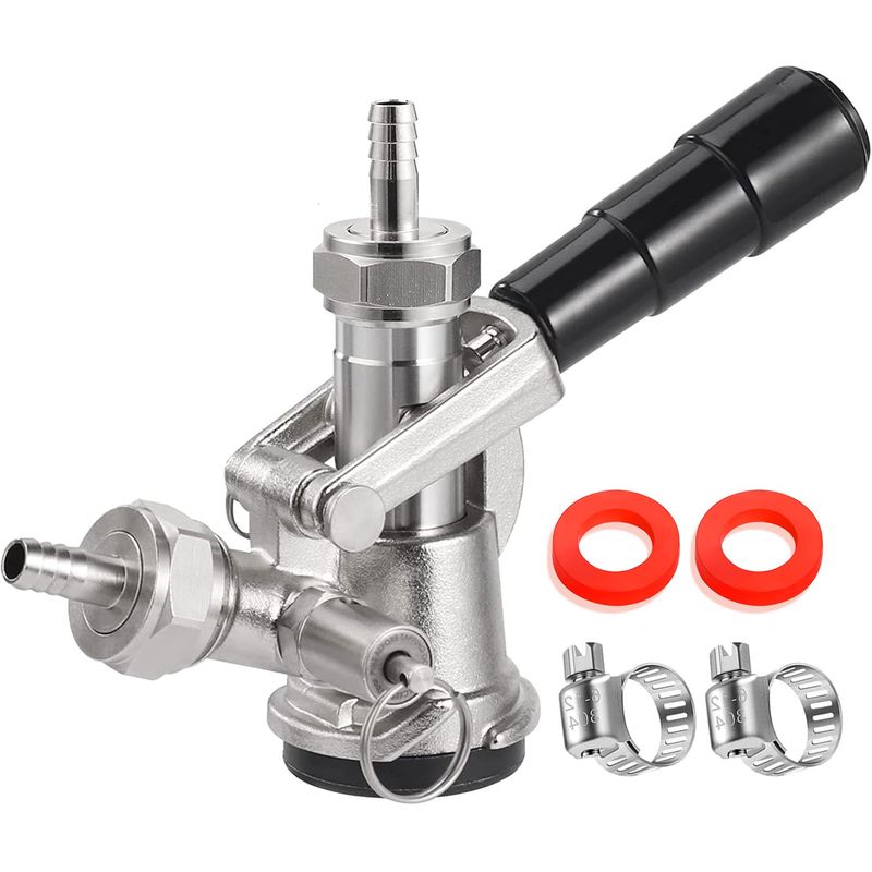 Keg Coupler for Sankey D System Beer Keg Tap Dispenser-304 Stainless ...
