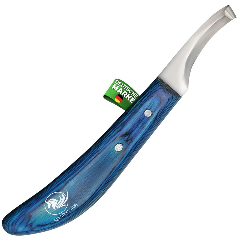 EQUESTRIAN STORE Double-Edge Hoof Knife Left-Handed, J2 Stainless-Steel ...