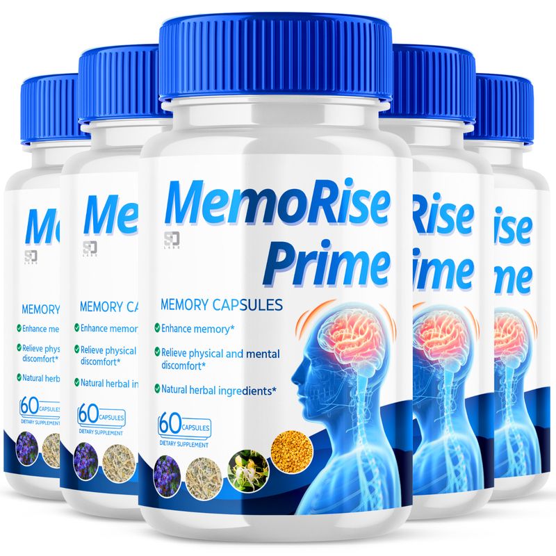 (5 Pack) Memo Rise Prime Pills - Brain Health & Cognitive Support ...
