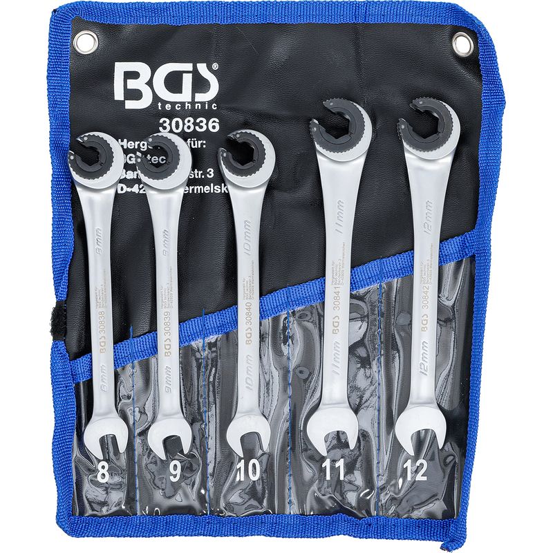 BGS 30836 | Ratchet Combination Wrench Set | open | 5 pcs. - Online ...